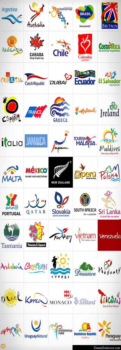 Colección de logotipos de paí­ses del mundo.portafolio blog